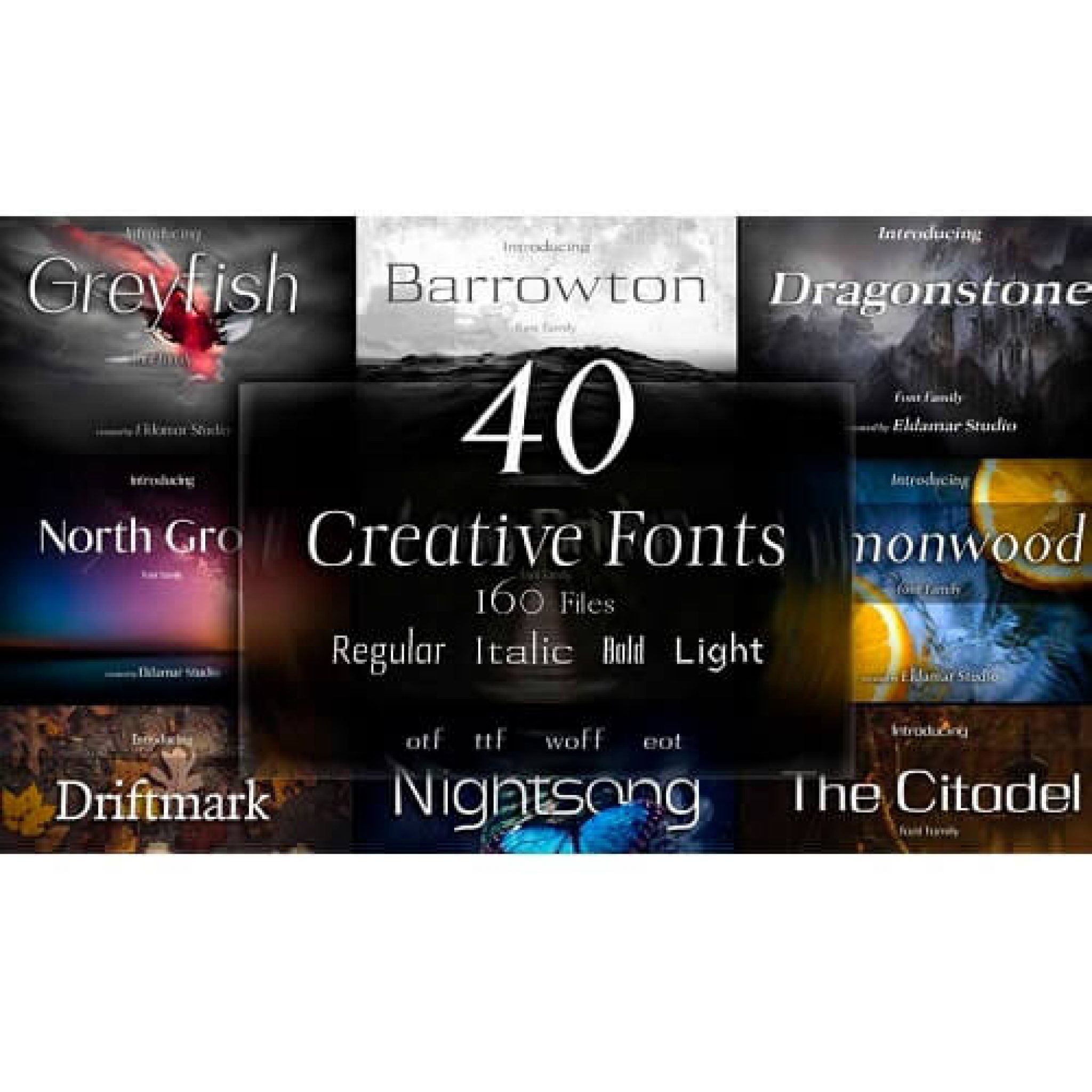 Giveaway: Free Download 40 Creative Fonts from Eldamar