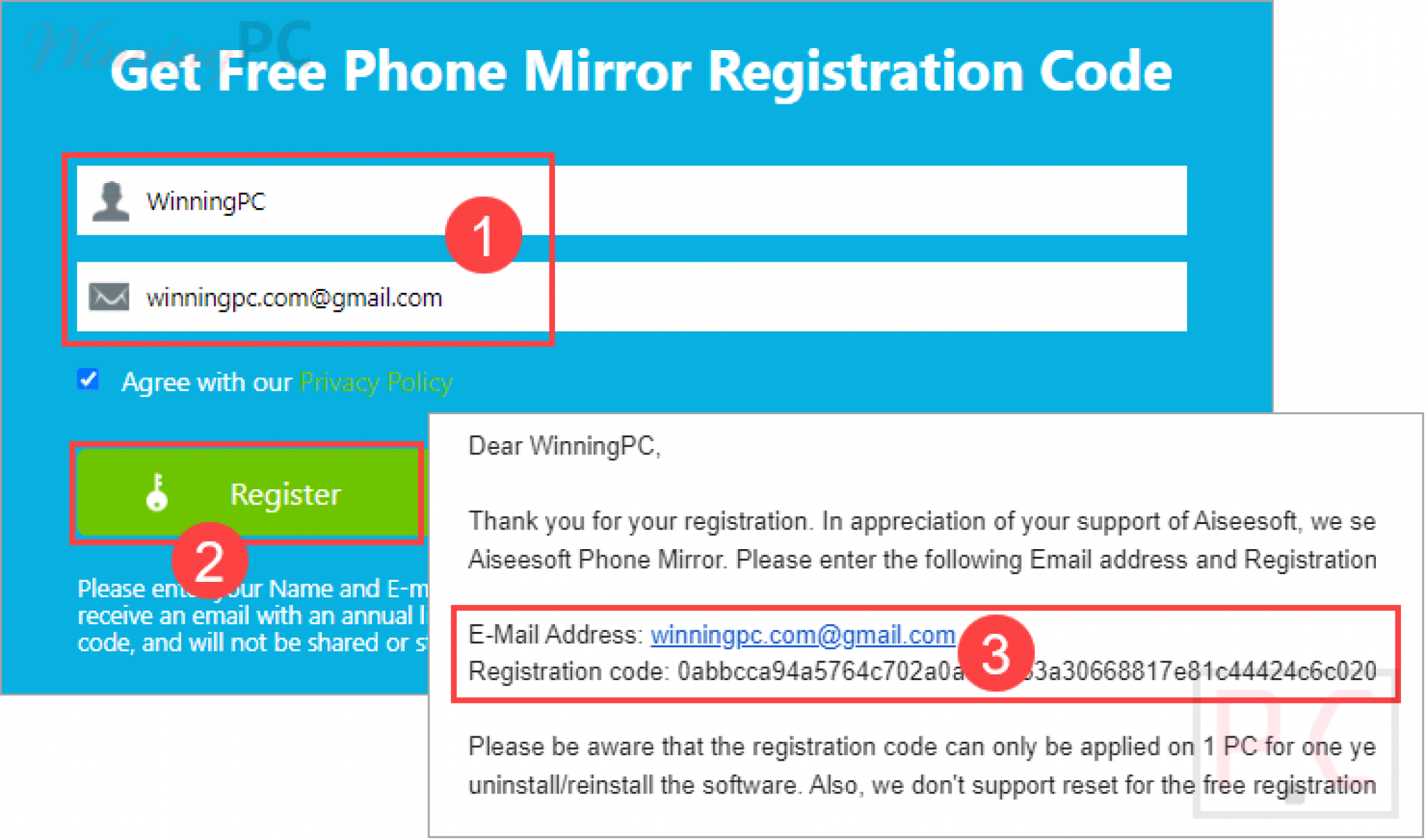 Aiseesoft Phone Mirror Giveaway License Code (1-Year) 2026