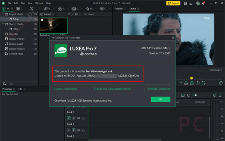 ACDSee LUXEA Pro Video Editor License Key Free 2026