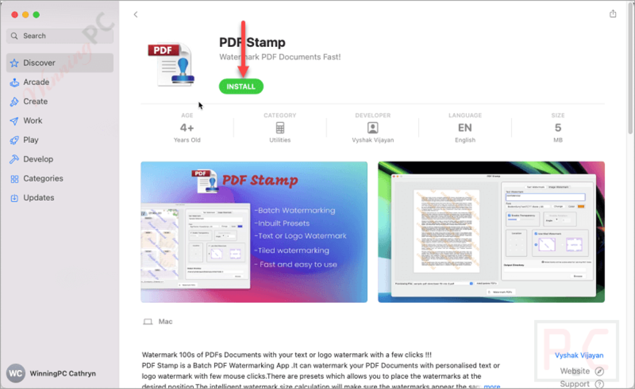 PDF Stamp - PDF Watermark App for macOS Download