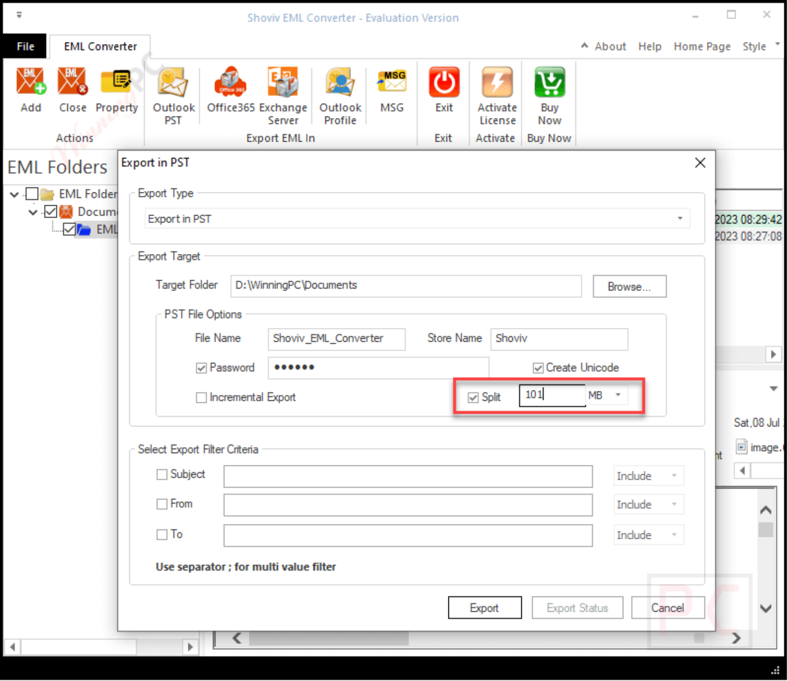 Shoviv EML to PST Converter 78% Off Coupon Code 2026