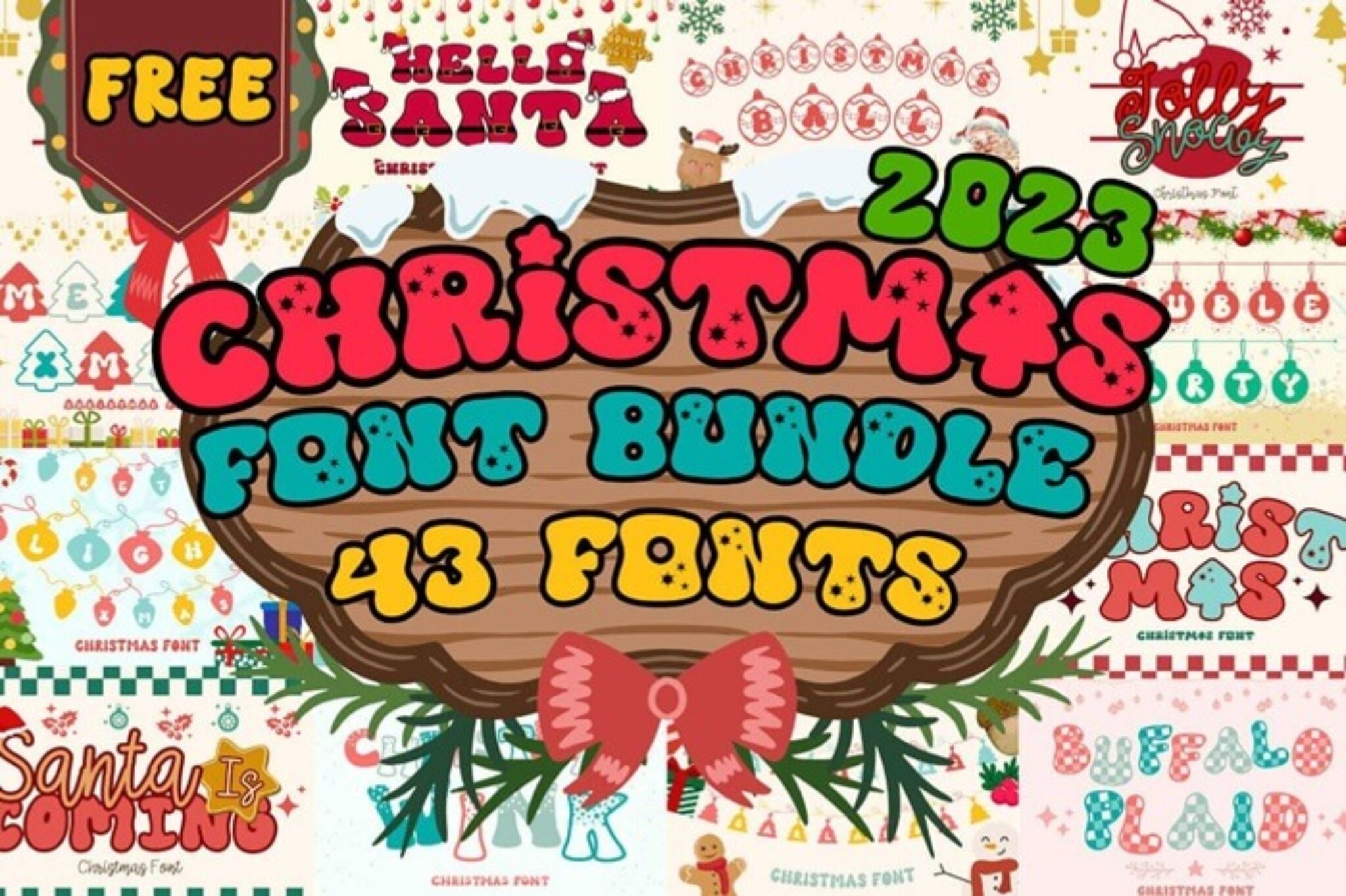 Christmas Font Bundle Giveaway Full Download