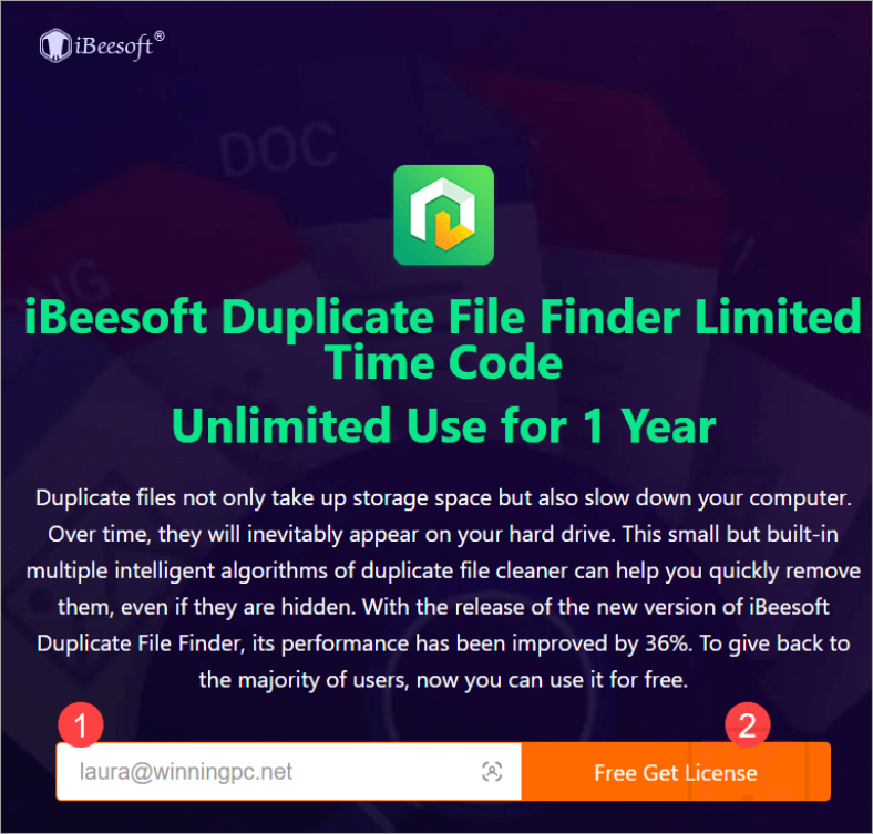 iBeesoft Duplicate File Finder 1-Year License Code Free