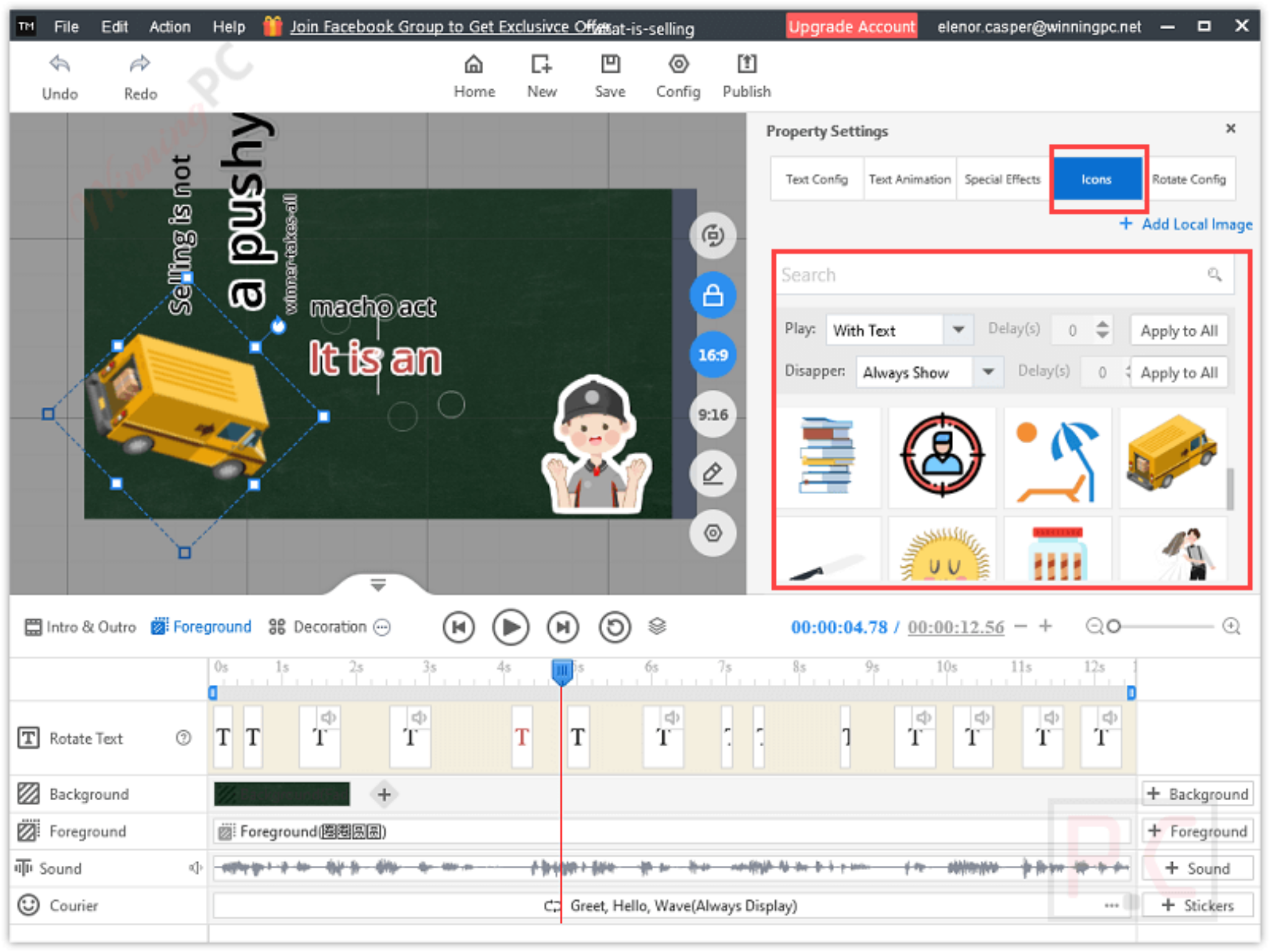 Mango Text Video Maker