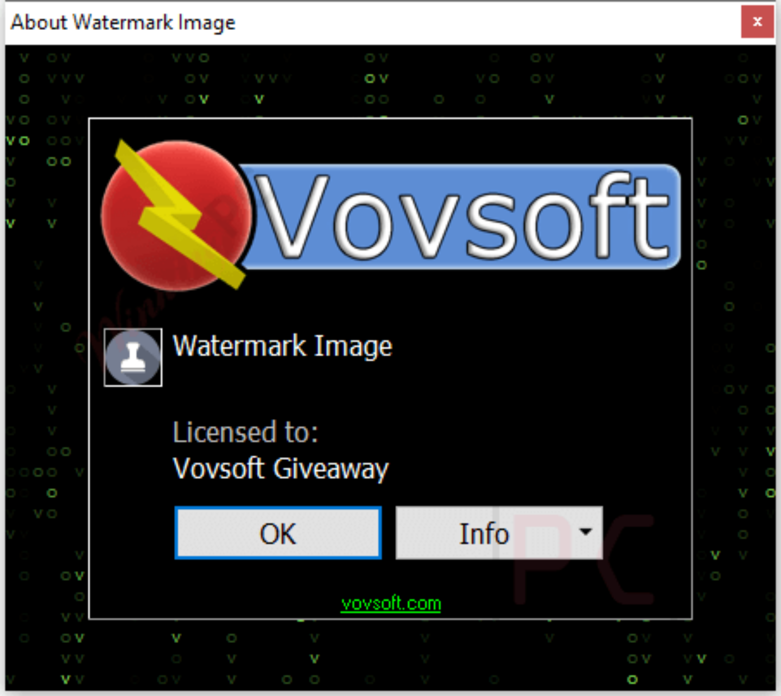 Vovsoft Watermark Image Giveaway License Key Free 2026