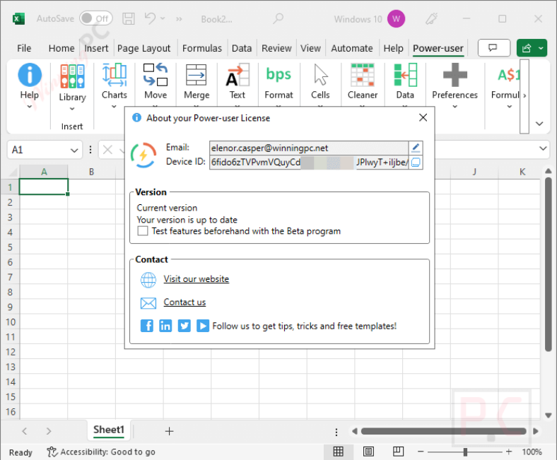 Power-user add-in Premium License Key Free Giveaway 2026