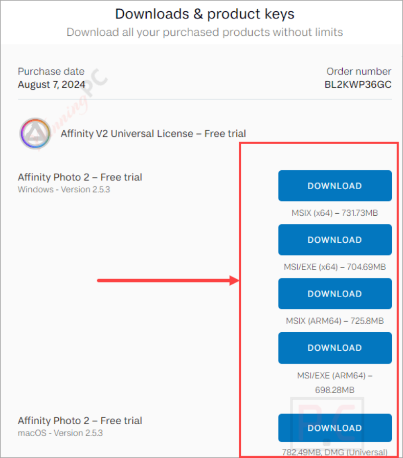 Affinity Photo Giveaway 6-Month License Key Free 2024