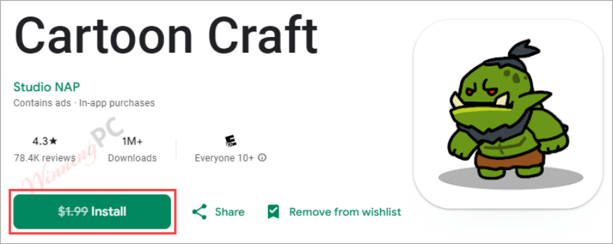 Cartoon Craft Game for Free Download [Android]