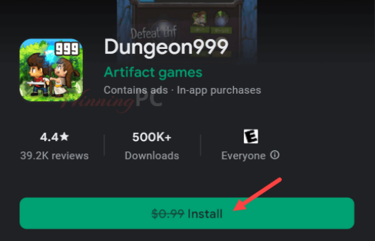 Dungeon999 Artifact games for Free Download [Android]