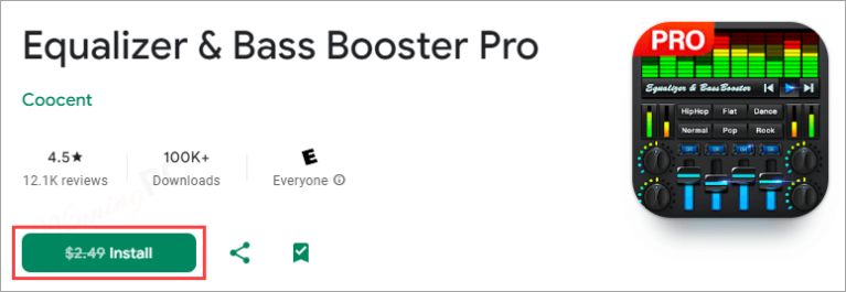 Equalizer & Bass Booster Pro App for Free [Android]