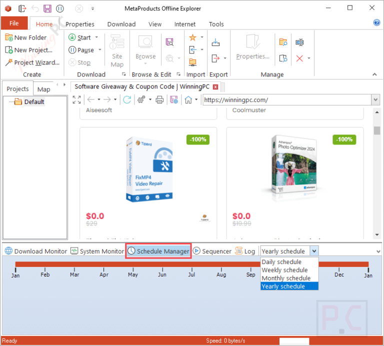 MetaProducts Offline Explorer