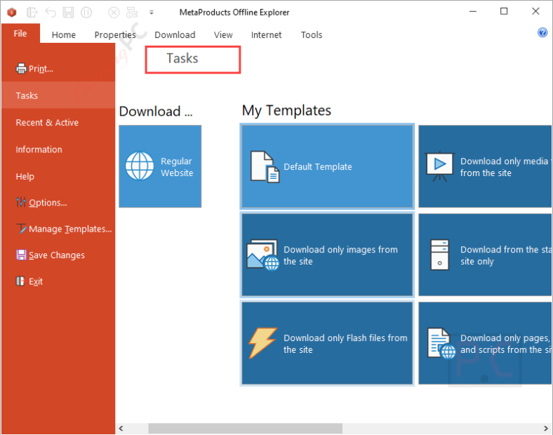 MetaProducts Offline Explorer