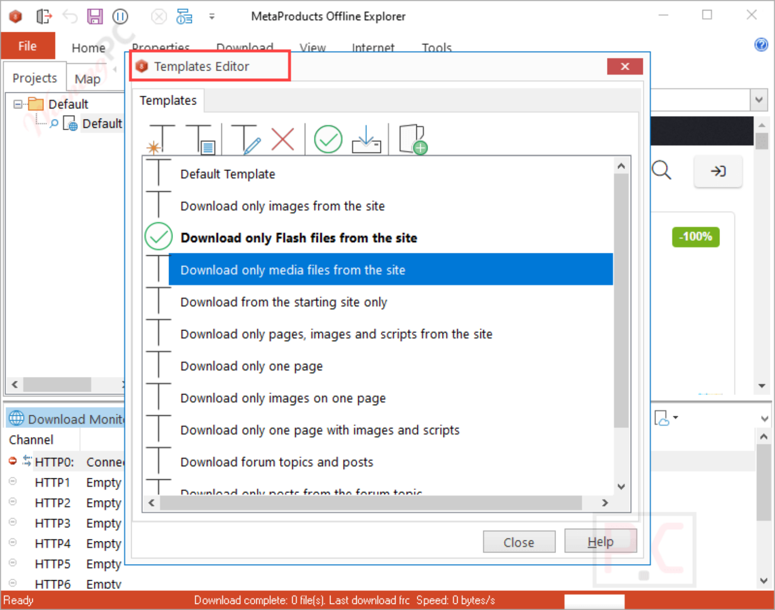 MetaProducts Offline Explorer