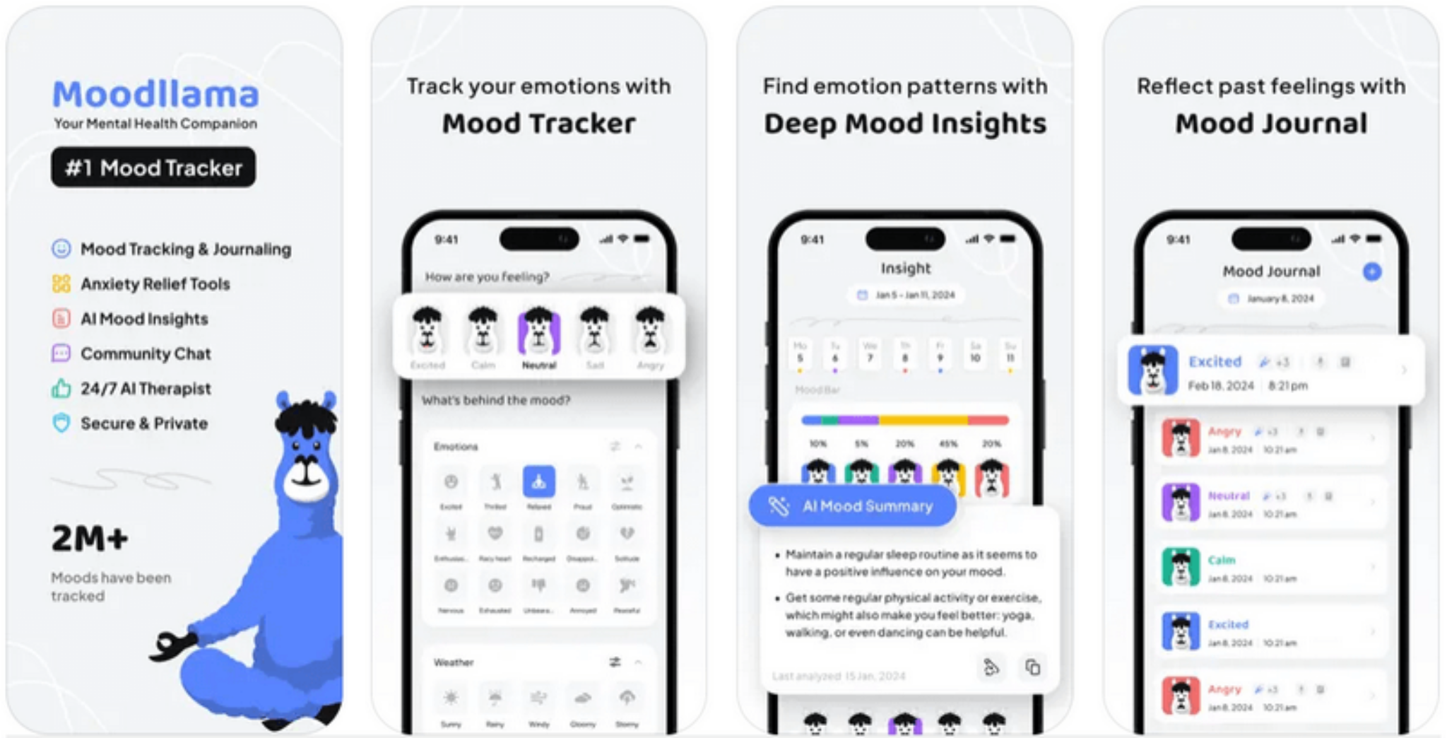 Mood Tracker - MoodLlama App Giveaway for iOS