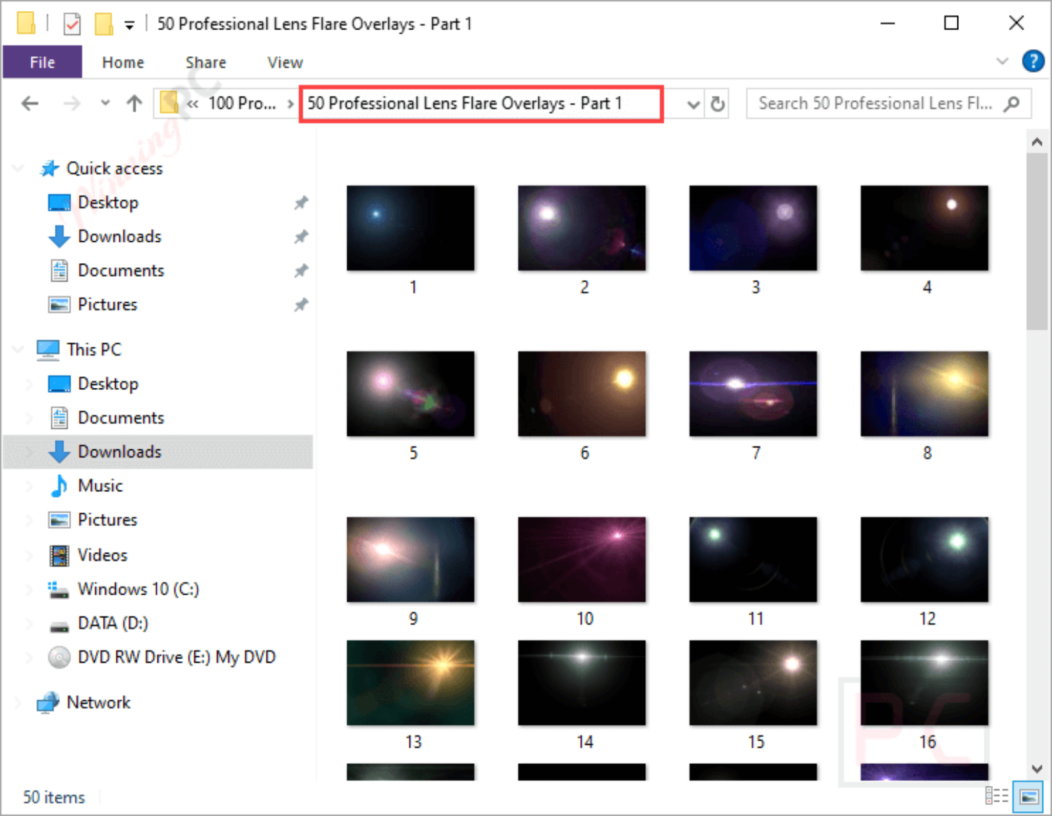 Eldamar Studio - Professional Lens Flare Overlays Free