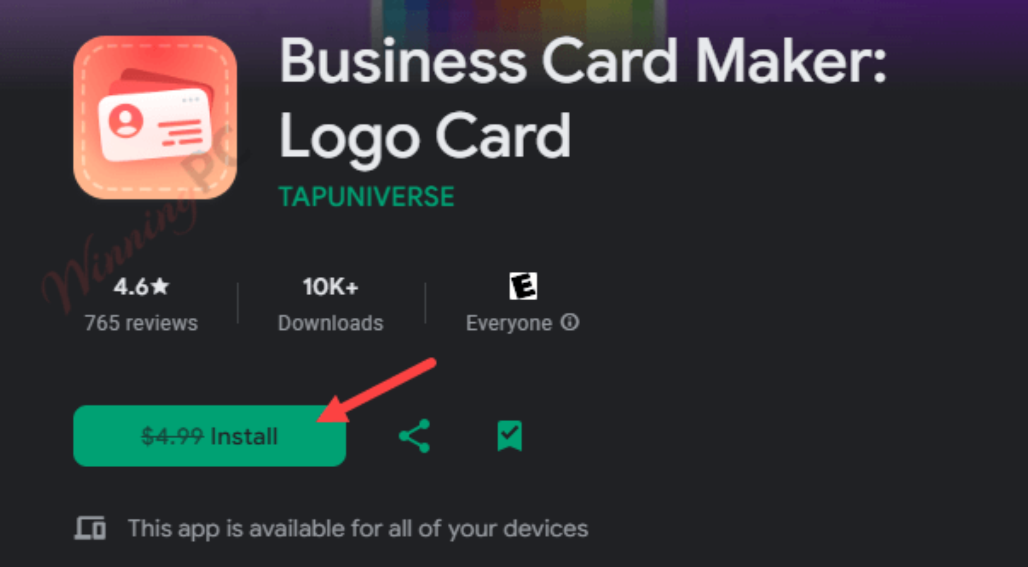 Android Giveaway: Business Card Maker - Logo Card
