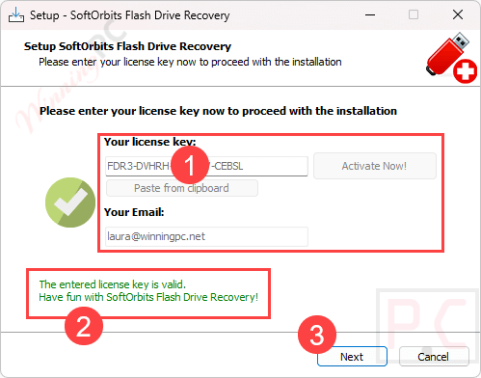 SoftOrbits Flash Drive Recovery Free License Code 2026