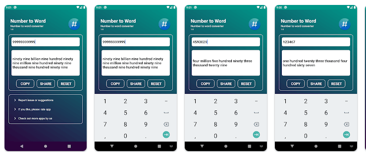 Android App Giveaway: Number to word convert offline