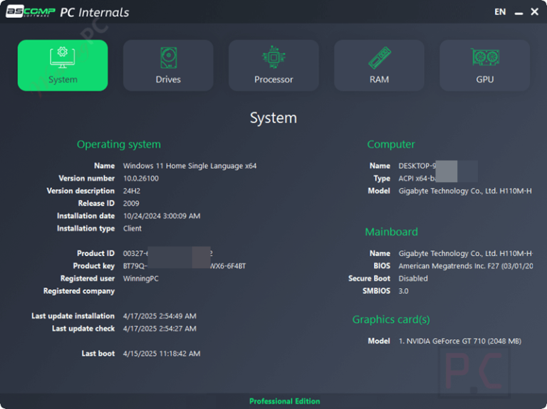 Ascomp PC Internals Giveaway License Key Free 2026