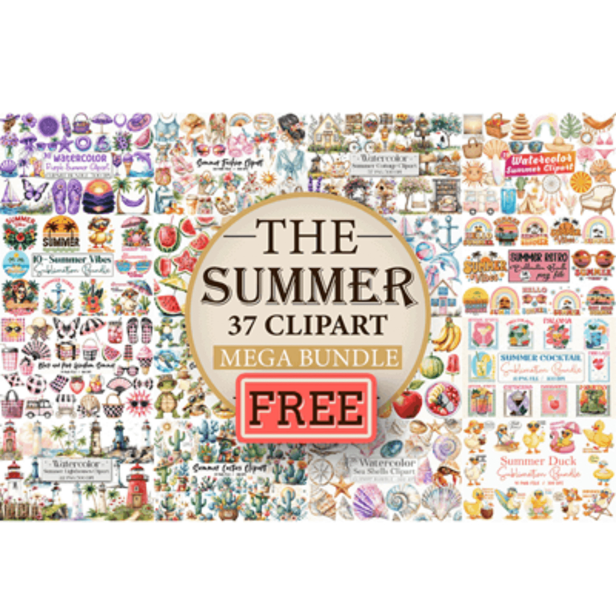 Giveaway: The Big Summer Clipart Bundle Download for Free