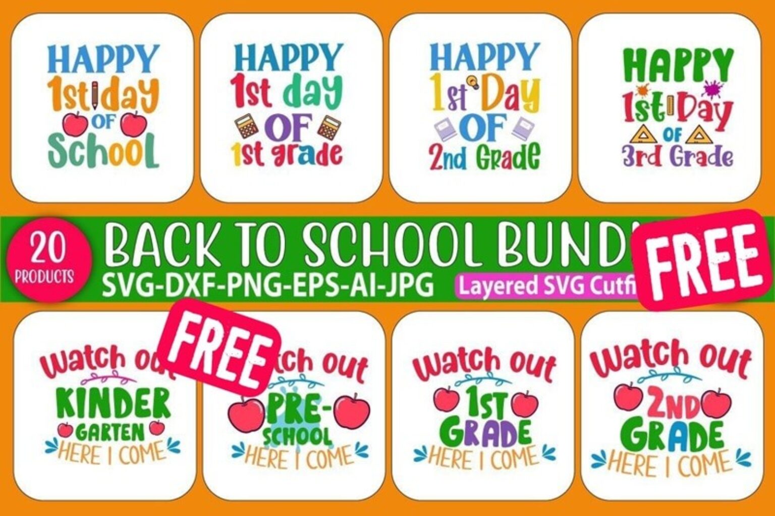 Giveaway: Back to School SVG Bundle Download Free 2025