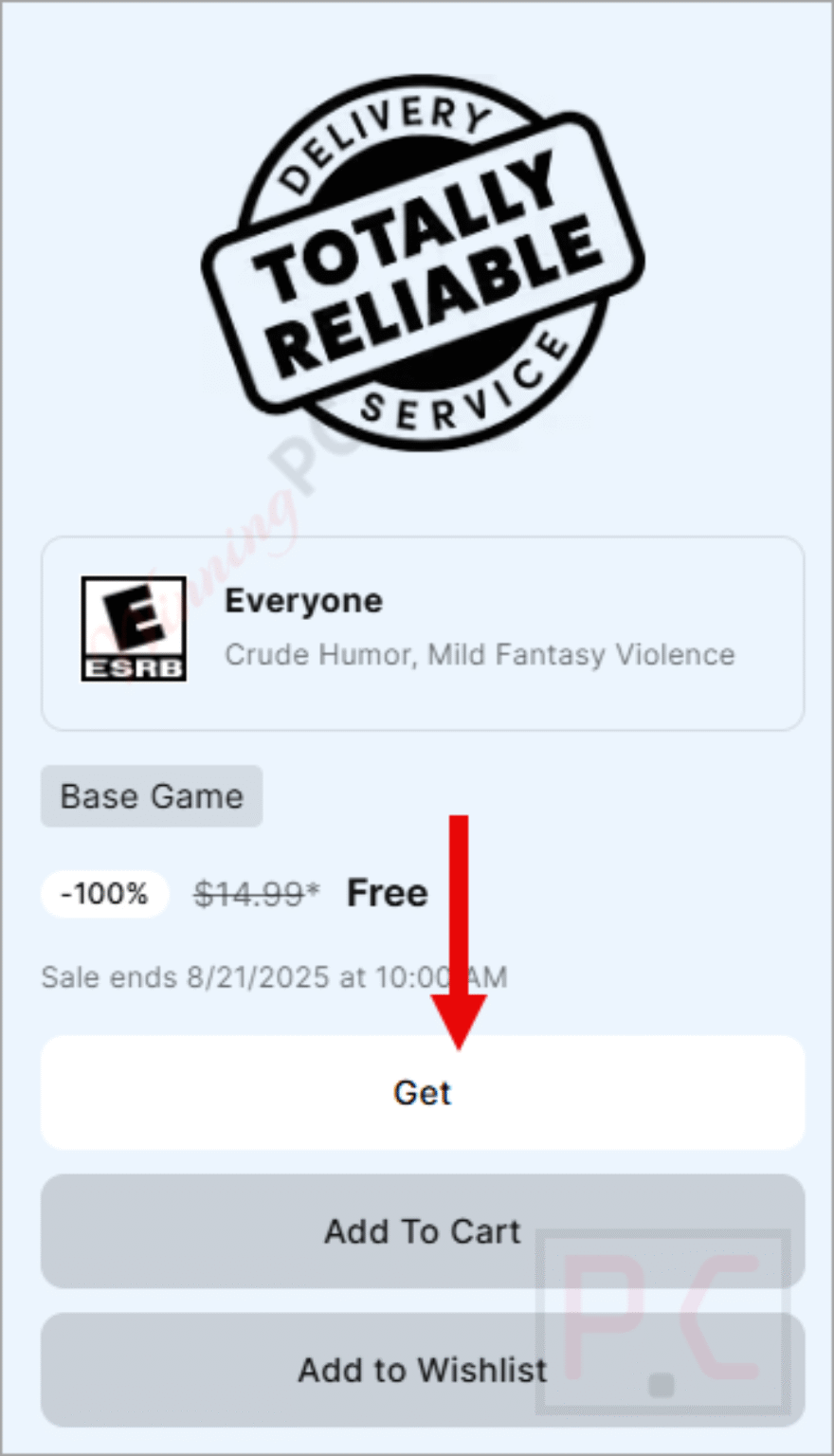 Epic Games Giveaway: Totally Reliable Delivery Service