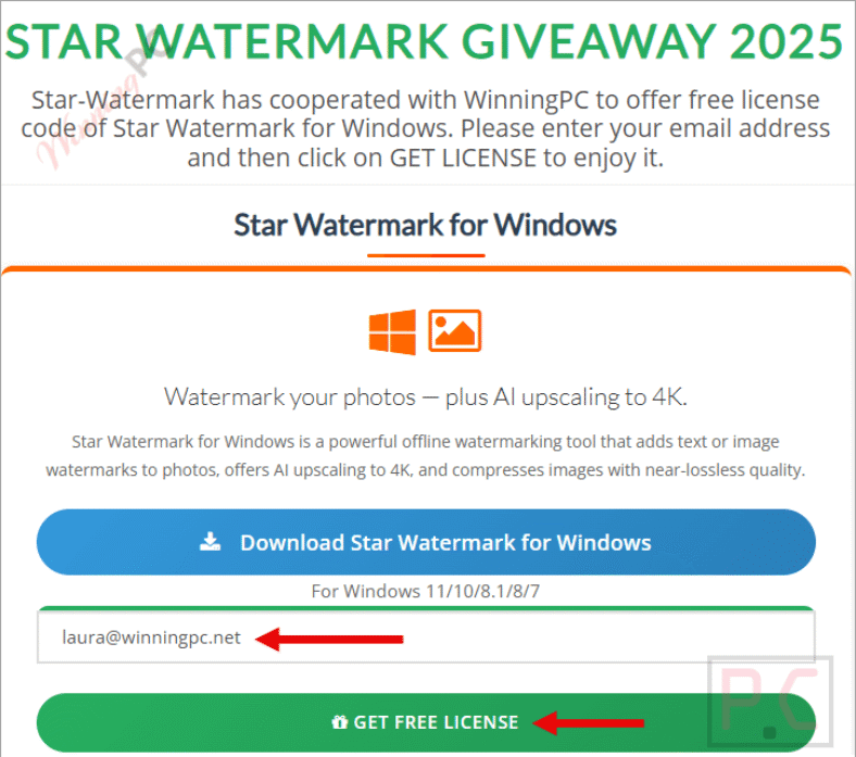 Giveaway: Star Watermark for Windows 1-Year Free Key 2026