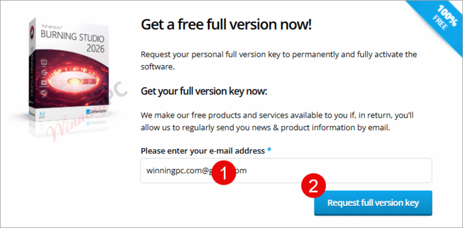Ashampoo Burning Studio 2026 License Key Free Download