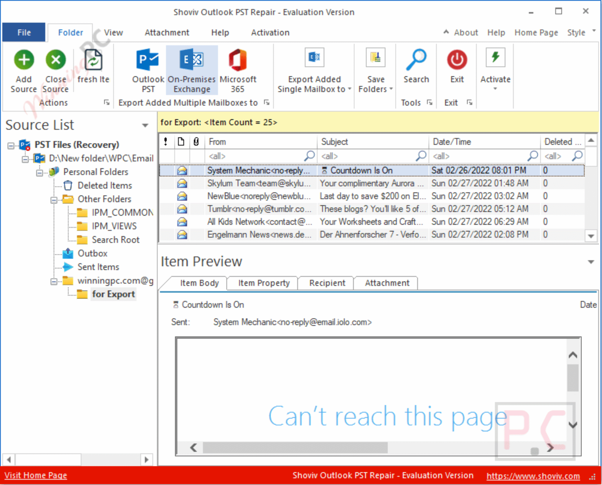 Shoviv Outlook PST Repair 60% Off Coupon Codes 2026